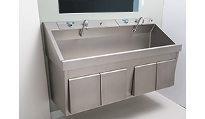AMSCO Flexmatic - Stainless Steel Scrub Sinks | STERIS